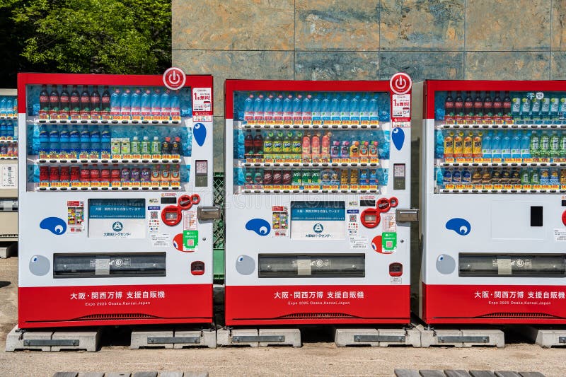 Vending Machines with Drinks Located in Osaka Castle Complex Editorial ...