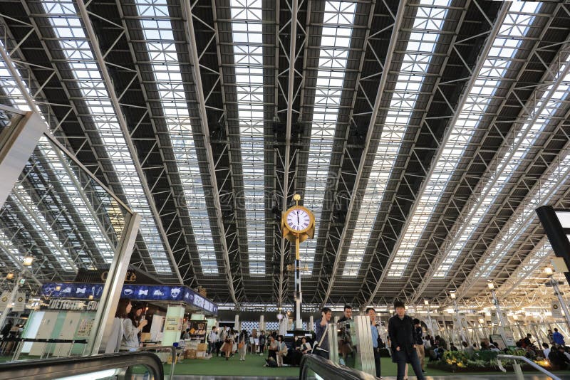 An Osaka JR Train Station in Osaka Japan. Stock Image - Image of ...