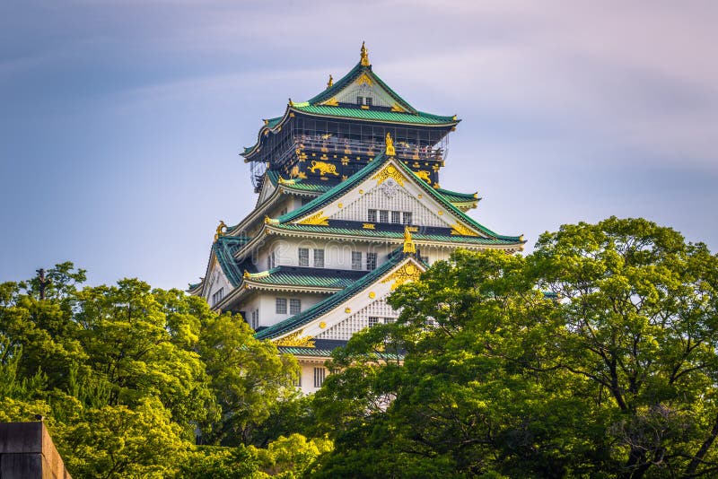 Osaka - June 01, 2019: Castle of Osaka in Osaka, Japan Stock Photo ...