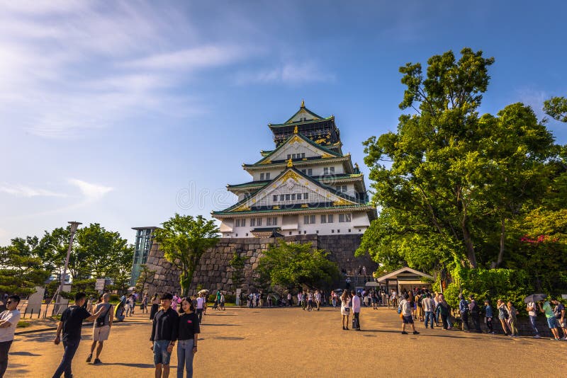 Osaka - June 01, 2019: Castle of Osaka in Osaka, Japan Stock Image ...
