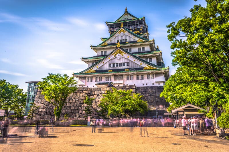 Osaka - June 01, 2019: Castle of Osaka in Osaka, Japan Stock Photo ...