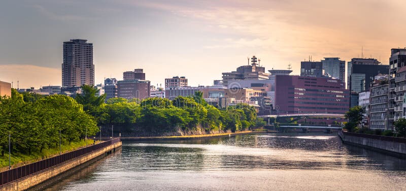 Osaka - June 01, 2019: Urban Center of Osaka, Japan Stock Image - Image ...