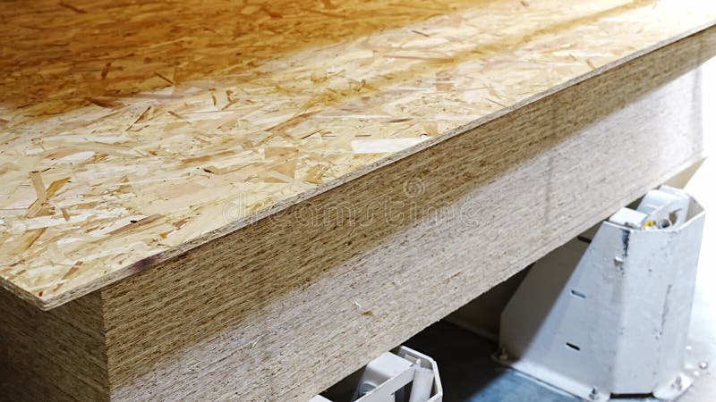 OSB Board on a Rack in a Hardware Store. Oriented Strand Board Stock ...