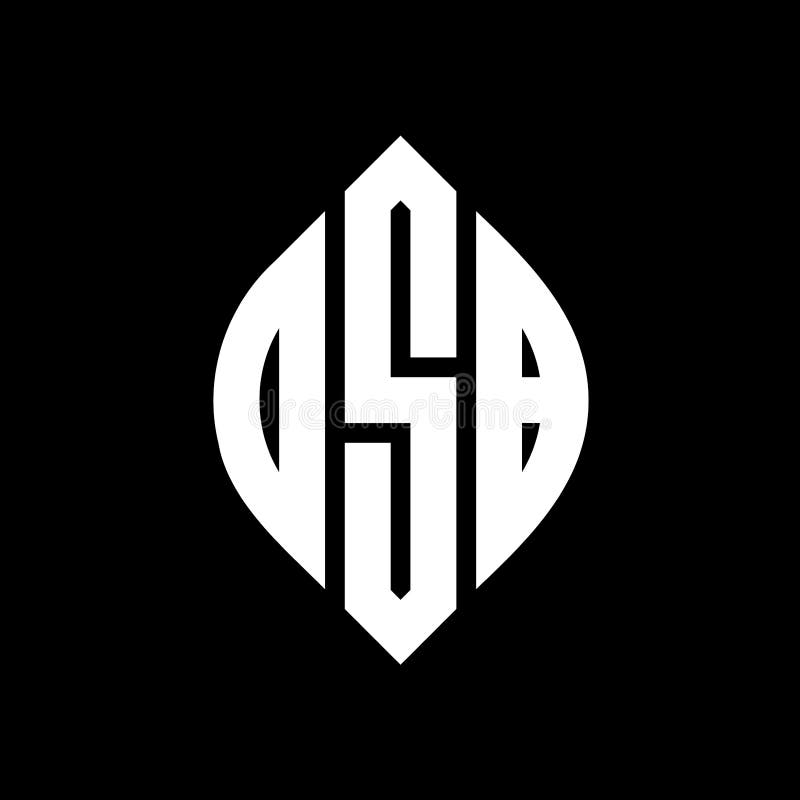 OSB Circle Letter Logo Design with Circle and Ellipse Shape. OSB ...