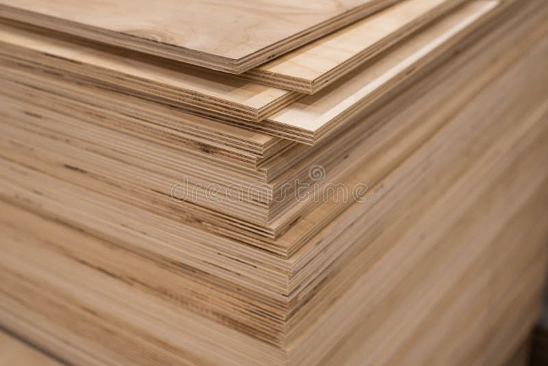 OSB Sheets are Stacked in a Hardware Store. the Building Material is ...