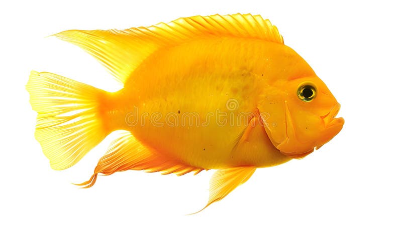 Oscars Fish Full Image on Isolated White Background Stock Photo - Image ...