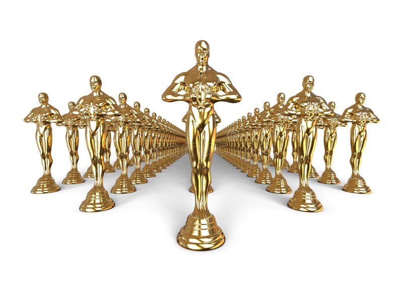 Oscars Statue Group Concept Editorial Image - Illustration of celebrate ...