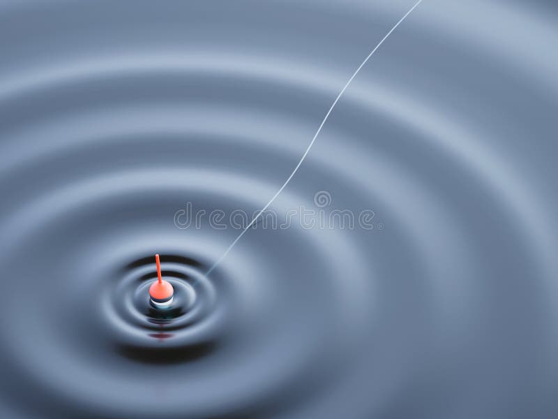 Oscilando O Close Up Do Bobber Ilustração Stock - Ilustração de morder ...