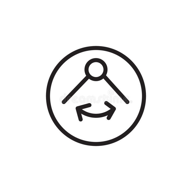 Oscillation Icon Outline Vector for Web Ui Stock Vector - Illustration ...