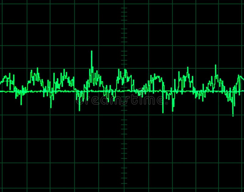 Oscillogram stock photo. Image of electrical, zigzag - 27370762