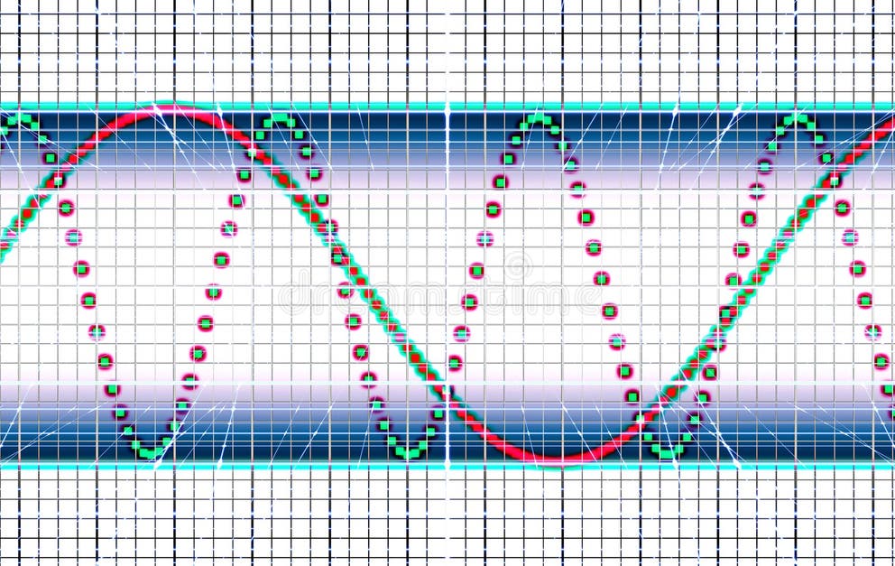 Oscillograph stock illustration. Illustration of frequency - 21380559