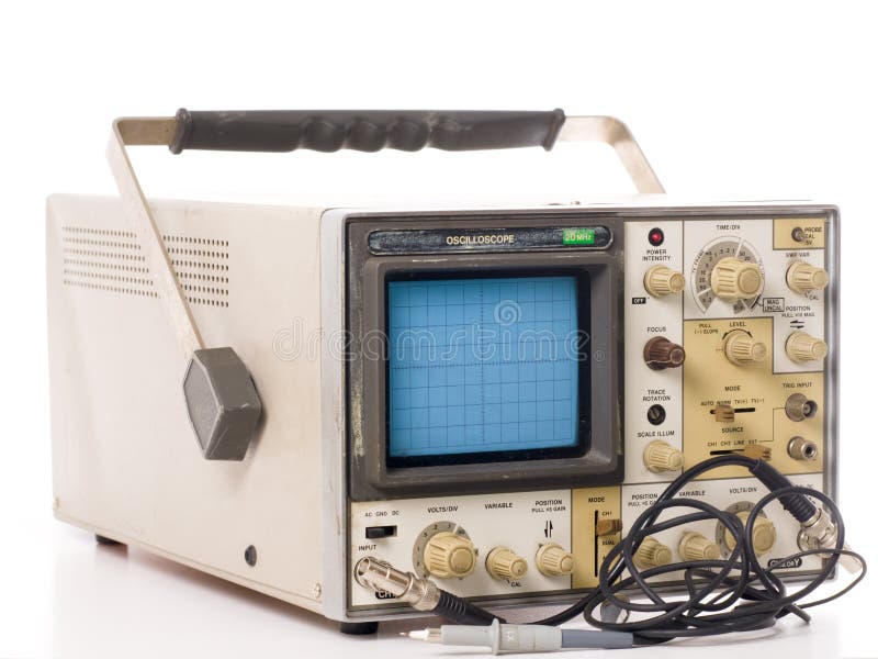 Old analogue oscilloscope stock image. Image of engineering - 14320447
