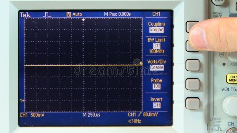 Adjusting Sine Wave on Oscilloscope Stock Footage - Video of resonate ...