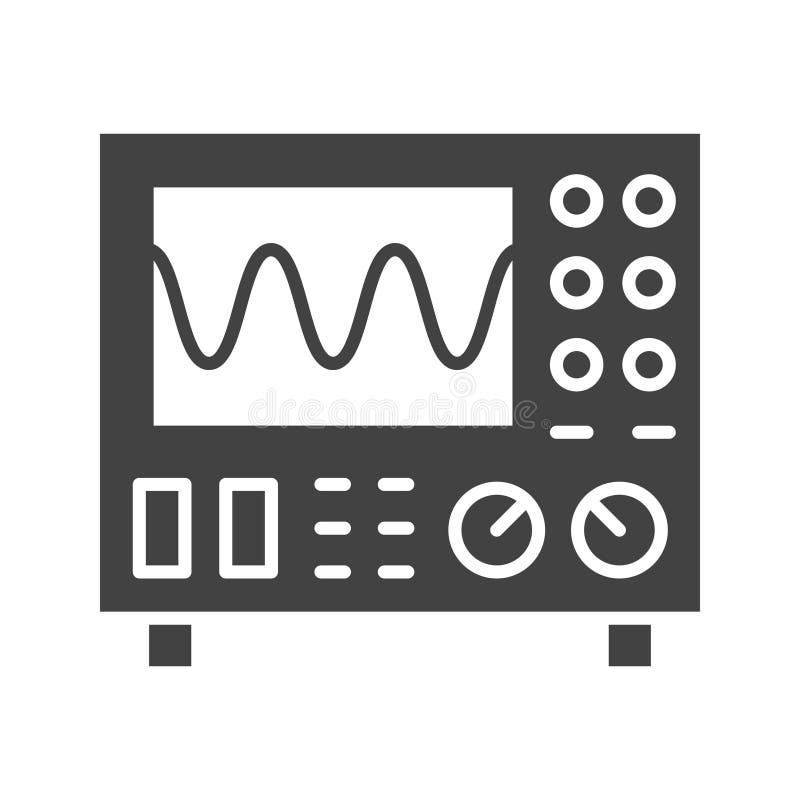 Oscilloscope Icon Vector Image. Stock Vector - Illustration of ...
