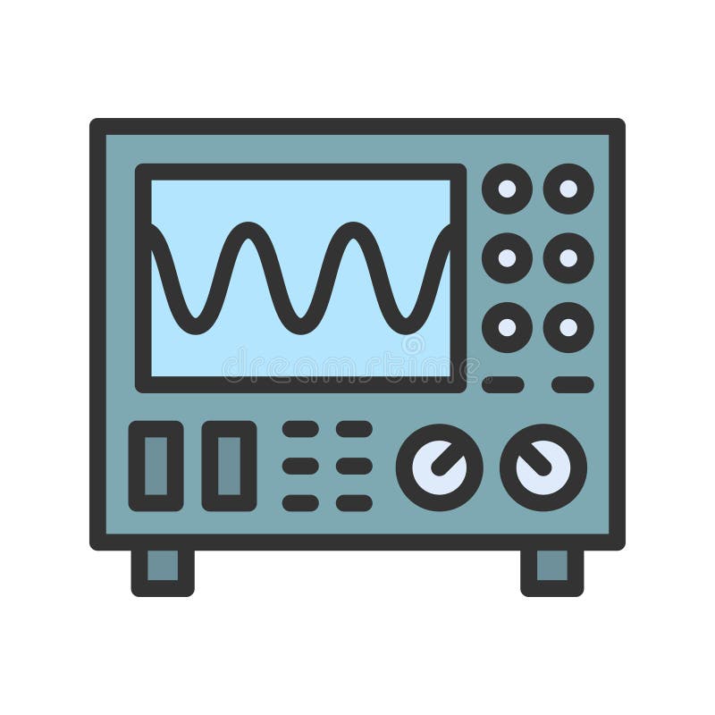 Oscilloscope Icon Vector Image. Stock Vector - Illustration of icon ...