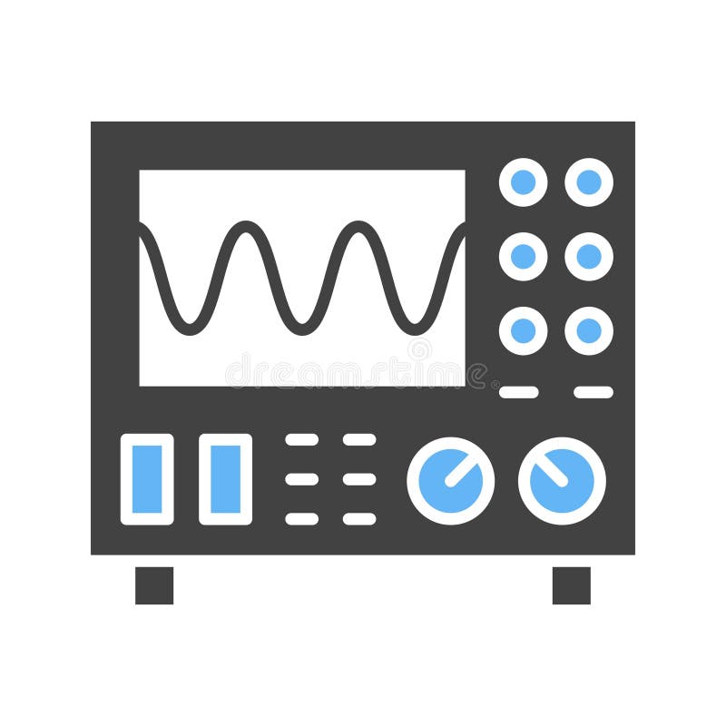 Oscilloscope Icon Vector Image. Stock Vector - Illustration of isolated ...