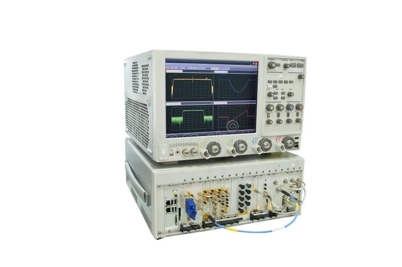 Modern Mixed Signal Oscilloscope Stock Image - Image of mixing, meter ...