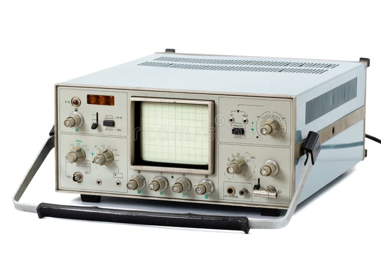 Oscilloscope (isolated) stock photo. Image of display - 24121982