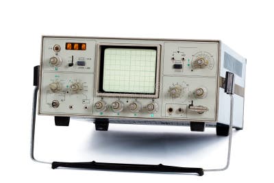 Oscilloscope (isolated) stock photo. Image of electric - 24122086