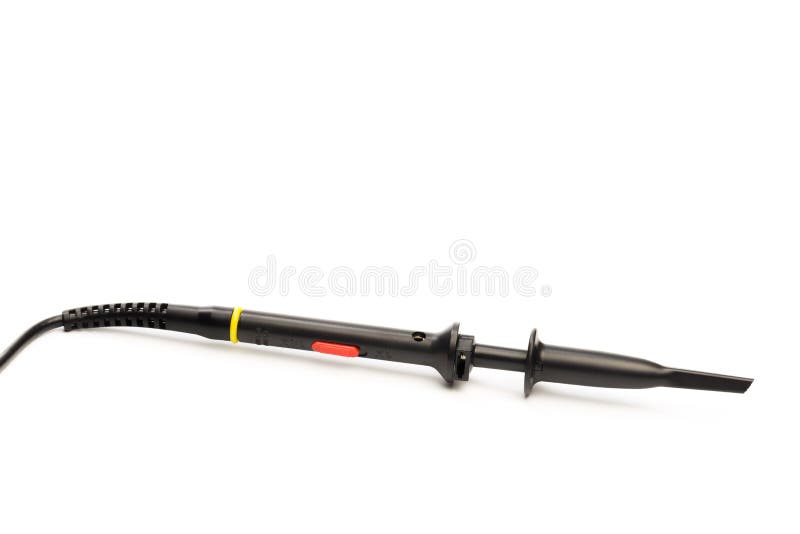 Oscilloscope Probe Isolated on White Stock Image - Image of circuit ...