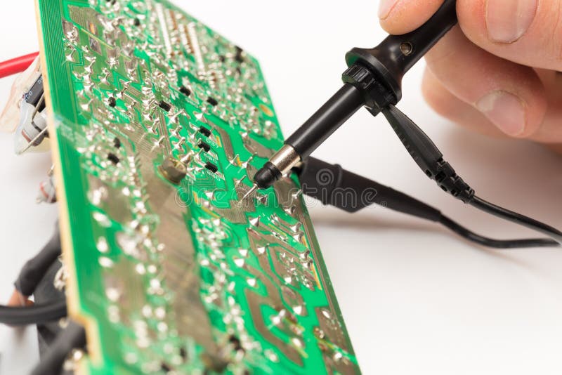 Oscilloscope Probe Isolated on White Stock Photo - Image of ...