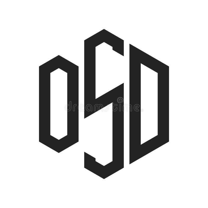 OSD Logo Design. Initial Letter OSD Monogram Logo Using Hexagon Shape ...