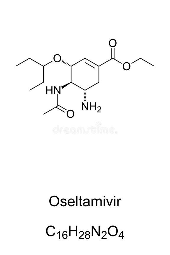 Oseltamivir, Also Known As Tamiflu, Chemical Formula and Structure ...