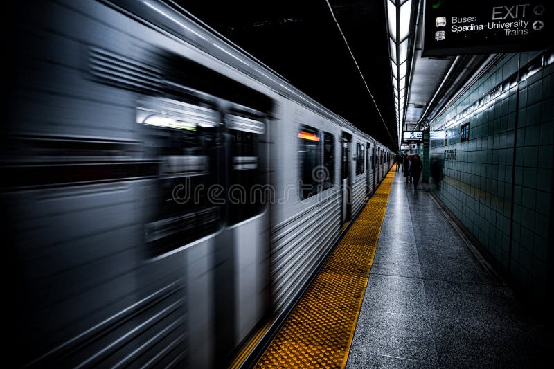 Osgoode Station Platform Train Stock Photo - Image of city, structure ...
