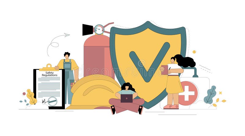 OSHA Concept. Occupational Safety and Health Stock Illustration ... OSHA Concept. Occupational Safety and Health Stock Illustration ...
