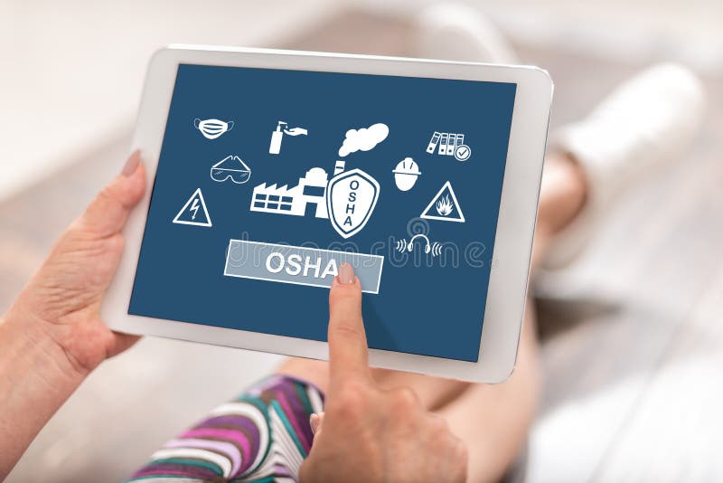 Osha concept on a tablet stock photo. Image of osha - 218263140