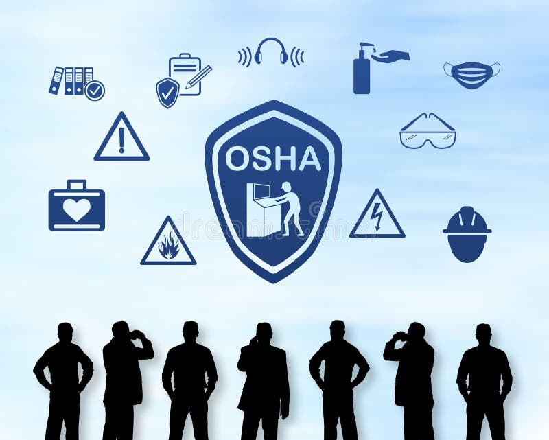 Osha concept on a wall stock image. Image of work, medical - 226926063