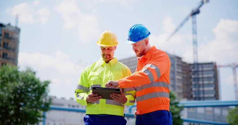 OSHA Inspector at Construction Site Stock Image - Image of workers ...