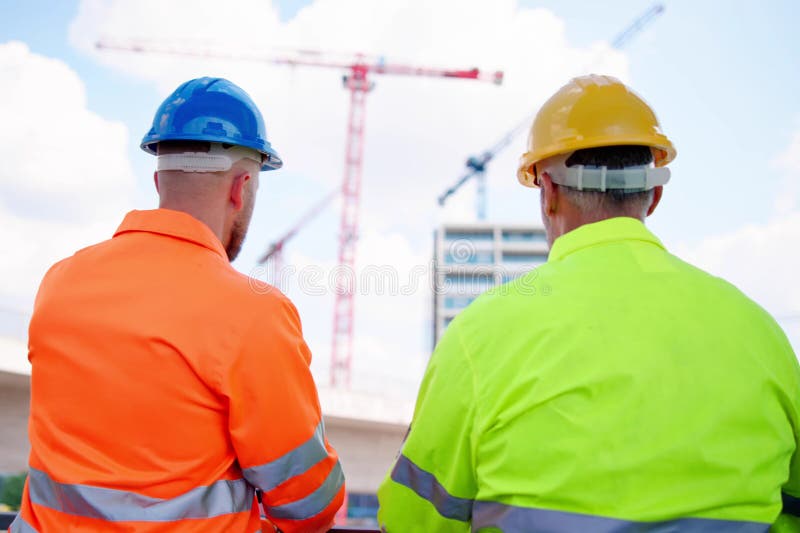 OSHA Inspector at Construction Site Stock Image - Image of hardhat ...