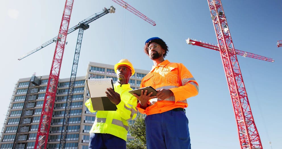 OSHA Inspector at Construction Site Stock Image - Image of inspector ...