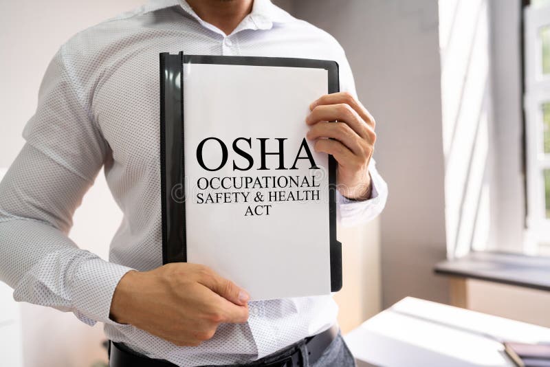 OSHA Workplace Safety Document Stock Image - Image of concept, care ...