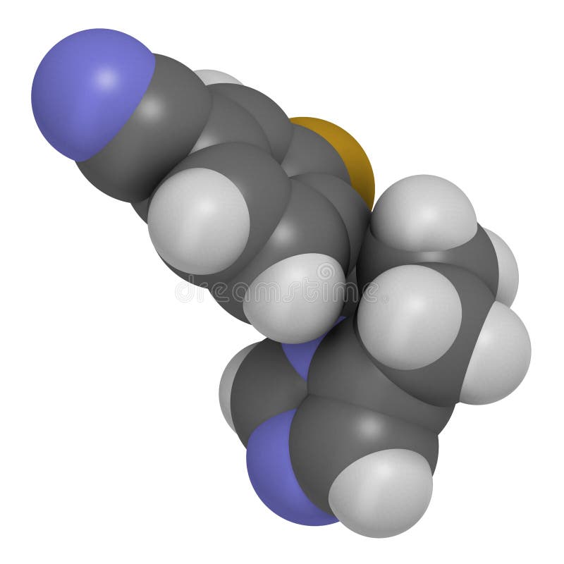 Osilodrostat Cushing`s Syndrome Drug Molecule. 3D Rendering Stock ...