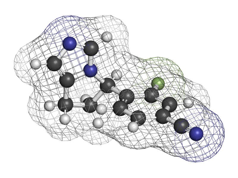 Osilodrostat Cushing`s Syndrome Drug Molecule. 3D Rendering Stock ...