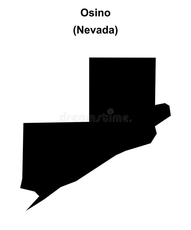 Osino outline map stock vector. Illustration of region - 387578358