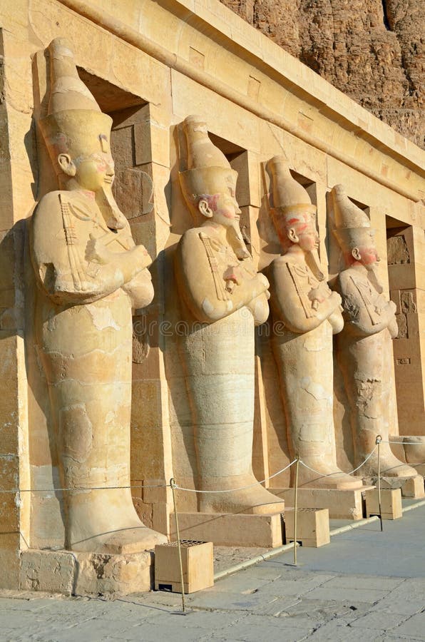 Osirian statues stock photo. Image of middle, egypt, osirian - 64011772