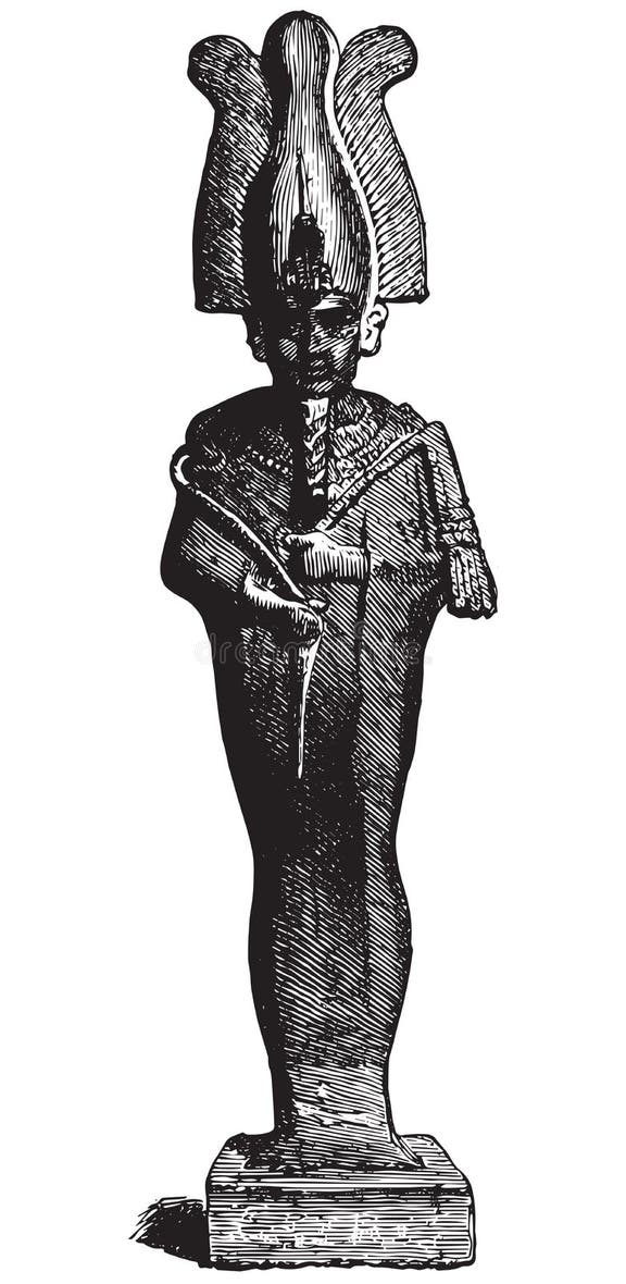 Osiris. Set of Egyptian Labels and Elements. Vector Set Illustration ...