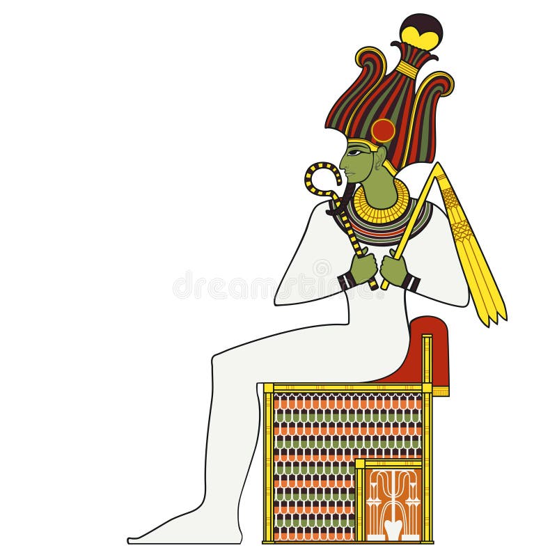 Egyptian God Osiris Drawing Egyptian God Osiris SVG Cut Bestand Door