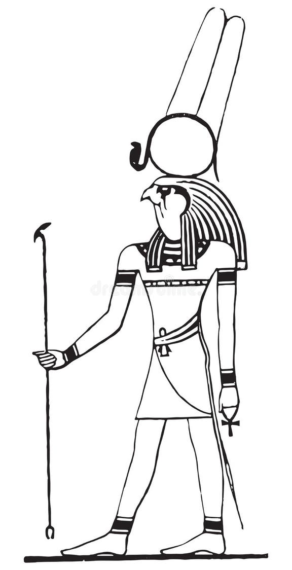 Osiris Tat. Set of Egyptian Labels and Elements. Vector Set ...
