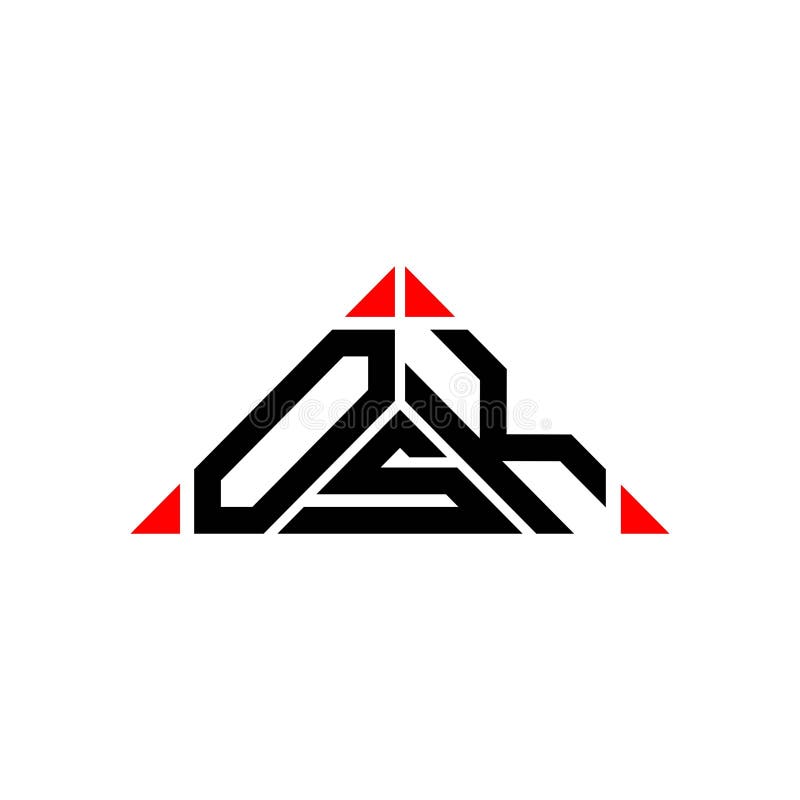 OSK Letter Logo Creative Design with Vector Graphic, OSK Stock Vector ...