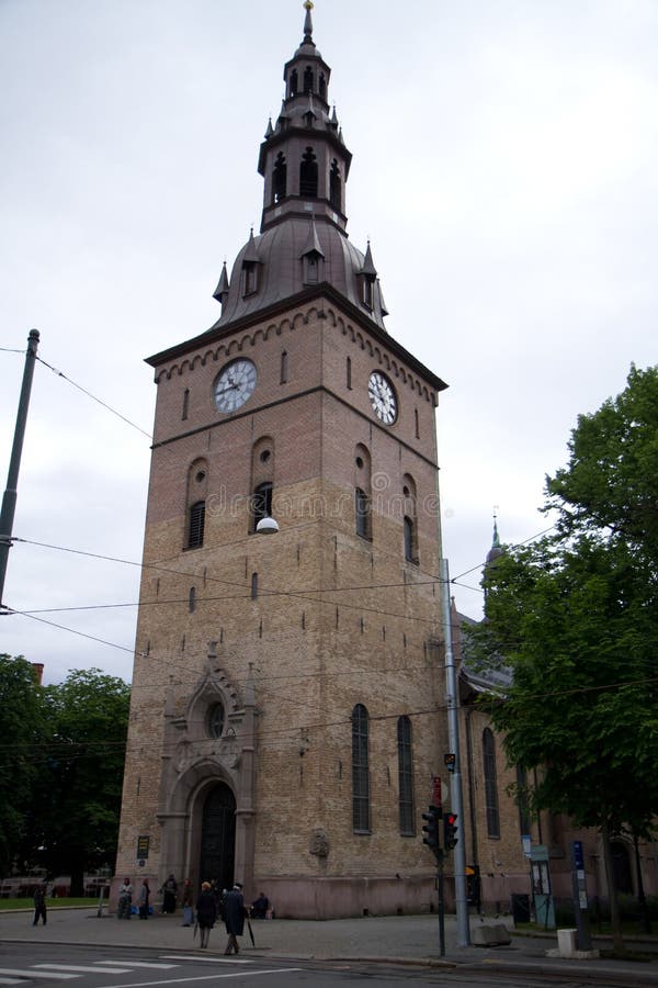 Oslo cathedral editorial photo. Image of norwegian, architecture - 92019101