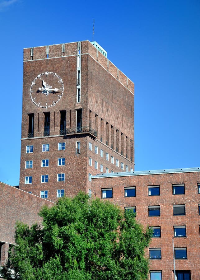 Oslo city hall stock image. Image of norwegian, norway - 28940479