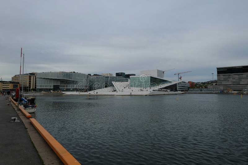 OSLO Harbor View with Oslo Opera House. Editorial Stock Image - Image ...