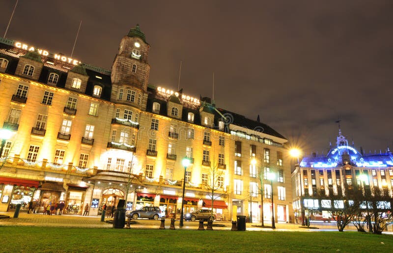 Oslo by night editorial photo. Image of oslo, historical - 23190806