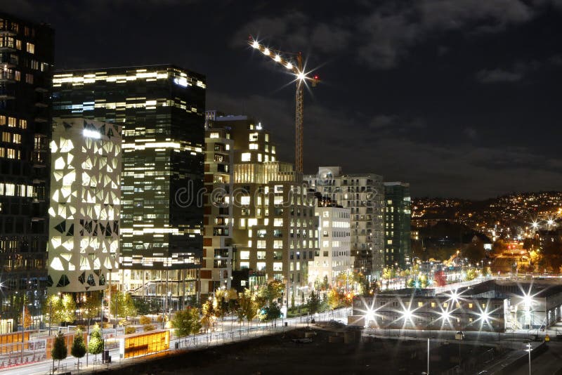 Centro De La Ciudad De Oslo, Noruega Imagen editorial - Imagen de área ...