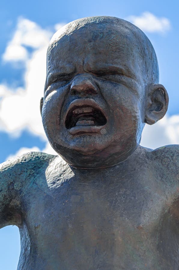 The Angry Boy Statue in the Vigeland Installation of Sculptures in Oslo ...