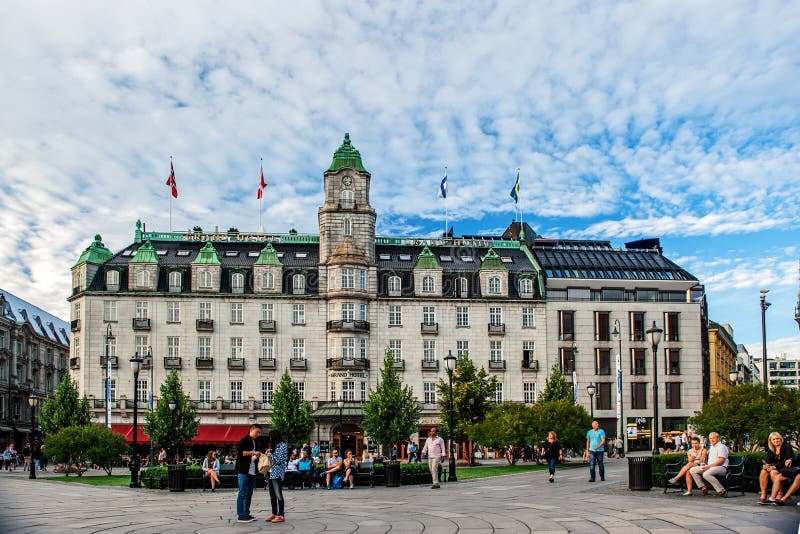Stortinget Parliament Building at Oslo Norway Stock Image - Image of ...